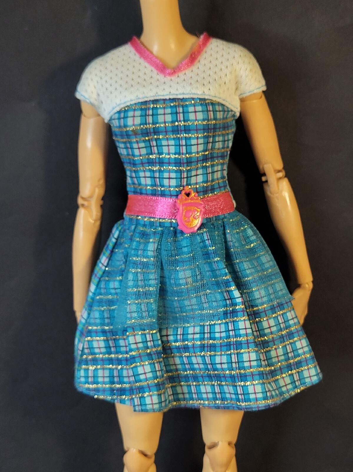 MATTEL BLUE DRESS BARBIE HADLEY PRINCESS CHARM SCHOOL FASHION CLOTHES ...
