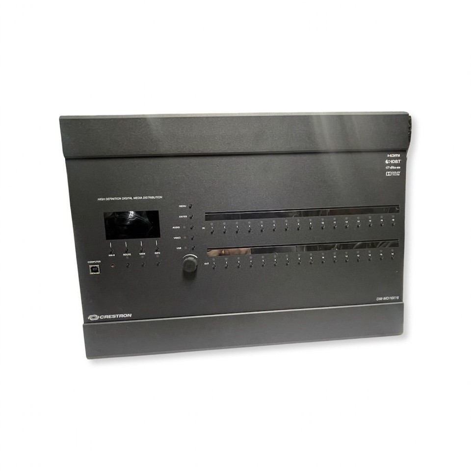 Crestron DM-MD16X16-RPS Digital Media Switcher w/Expansion Cards, New ...