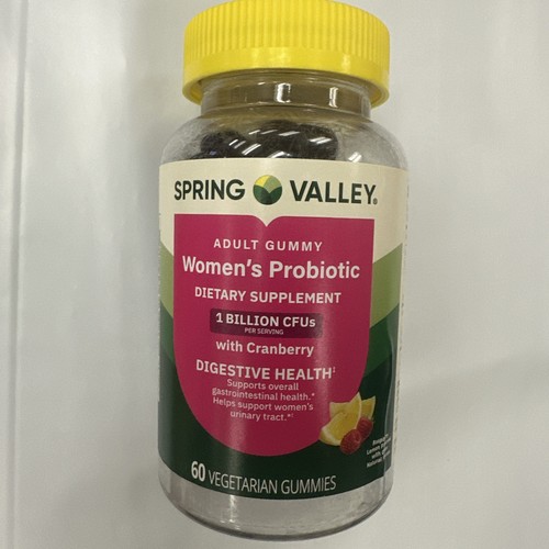 Spring Valley Women's Cranberry Probiotic Supplement Vegetarian Gummies ...
