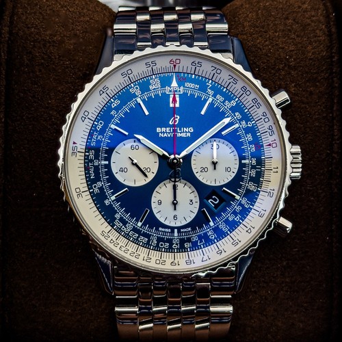 BREITLING Navitimer 01 Chronograph 46 | “Blue Panda” | Ref. AB0127 ...