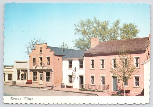 Ohio~Street View Of Historic Roscoe Village~Aladdin Studio~Continental ...