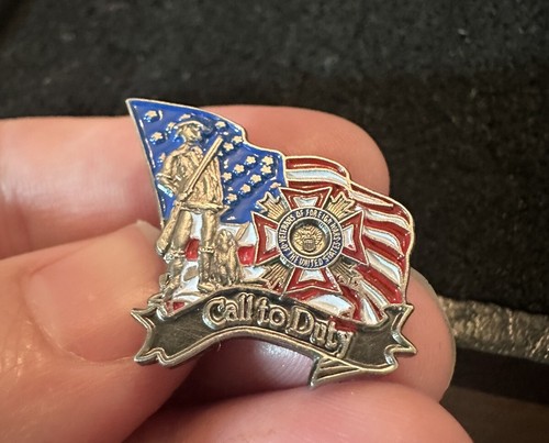 VFW Call To Duty - Minuteman Flag Lapel Pin Veterans Of Foreign Wars | eBay