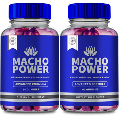 (2 Pack) Macho Power For Men, Macho Power Gummies, MachoPower Male ...