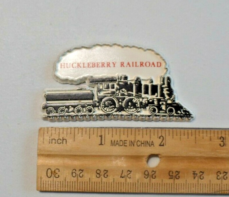 Huckleberry Railroad Vintage Souvenir Refrigerator Magnet Train Steam ...