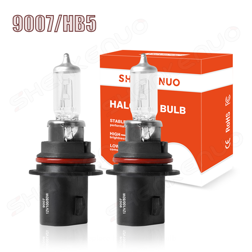 9007 HB5 Halogen Headlight Bulbs High Low Beam 3400K White Super Bright ...
