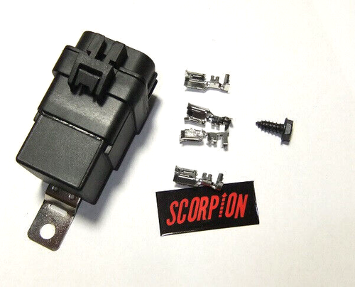 Skirted Relay 4 Terminal SPST 12V 40A with socket & terminals mounting ...