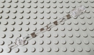 LEGO Translucent Clear Bar 12L with 1x2 Plate End Minifigure Stick | eBay