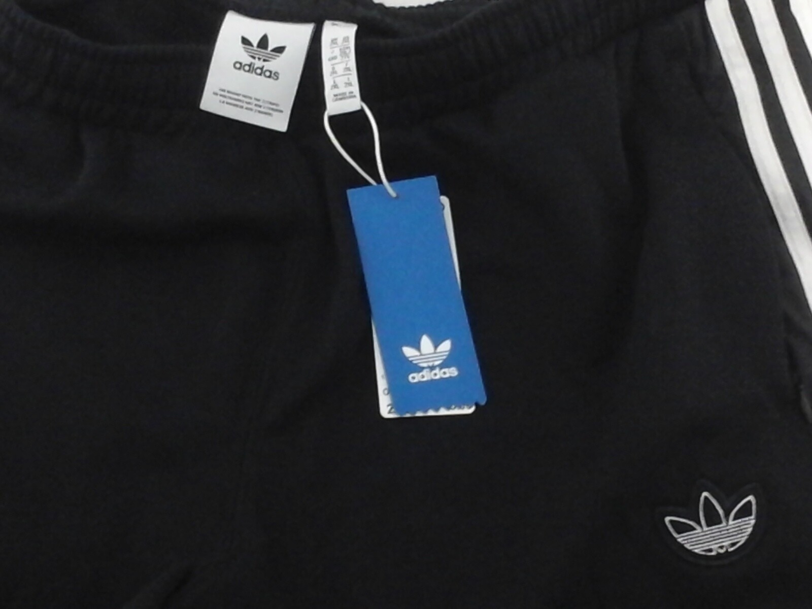 ADIDAS Outline SP FLC Black White Fleece Jogger Sweatpants Logo ED4690 ...