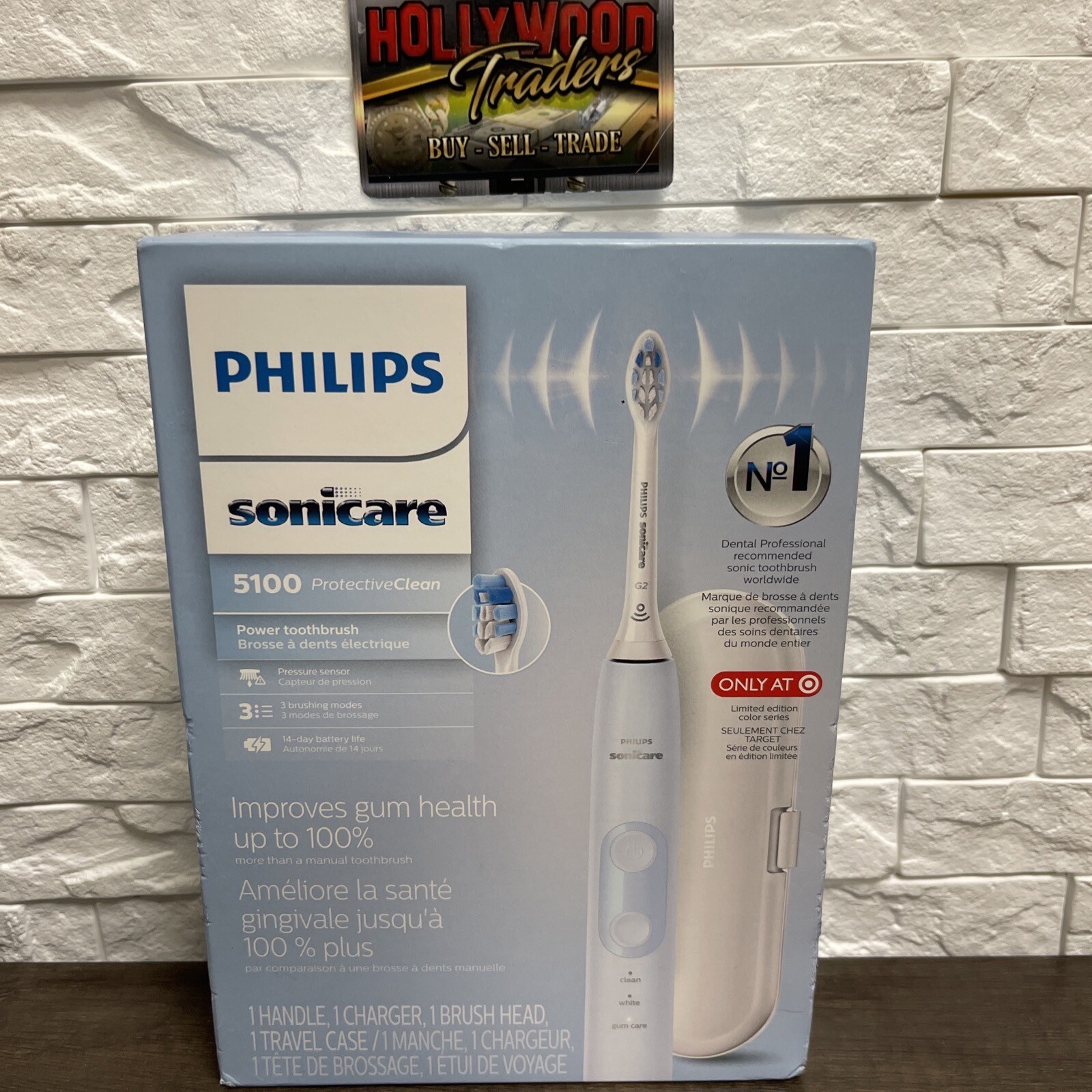 Philips Sonicare 5100 Protective Clean Electric Toothbrush - Light Blue ...