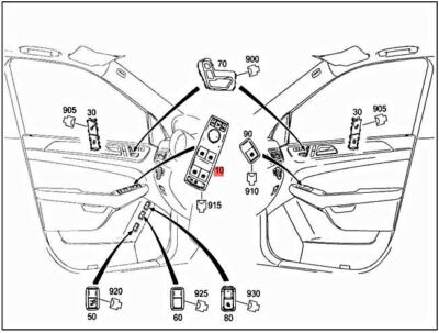 Genuine MERCEDES BBDC W242 C117 W166 W176 Switch block 1669054300 | eBay