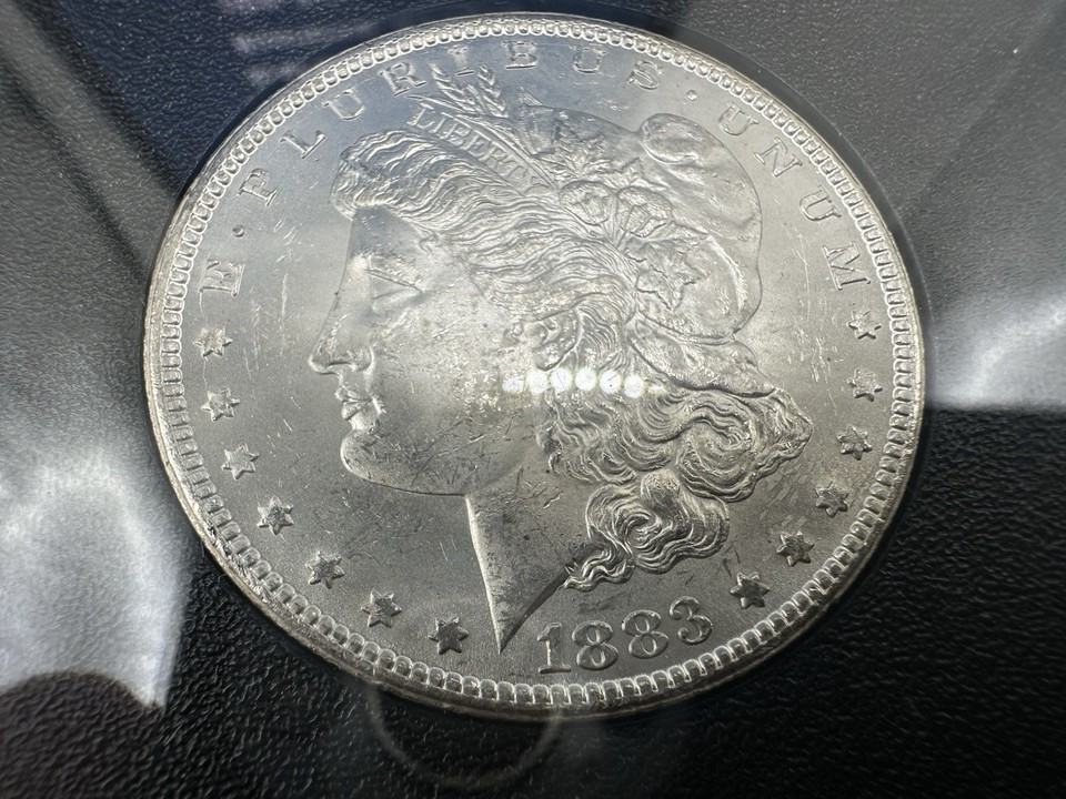 1883-CC $1 Morgan Uncirculated Silver Dollar Coin GSA Hoard w/Box & COA ...