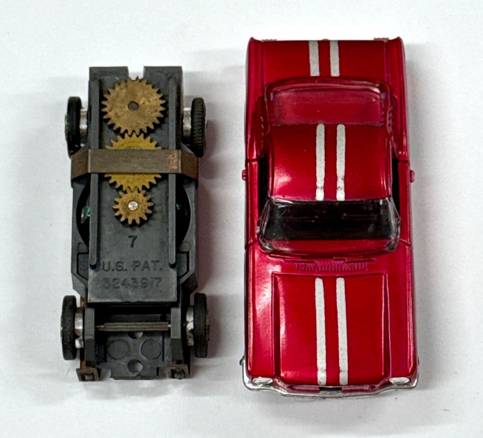 Vintage Aurora T-Jet Slot Car - COMPETITION PAC - Candy Red MUSTANG Fastback | eBay