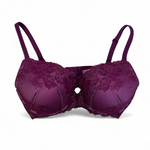 Torrid Purple Lace Plunge Push Up Bra Size 40 DDD | eBay