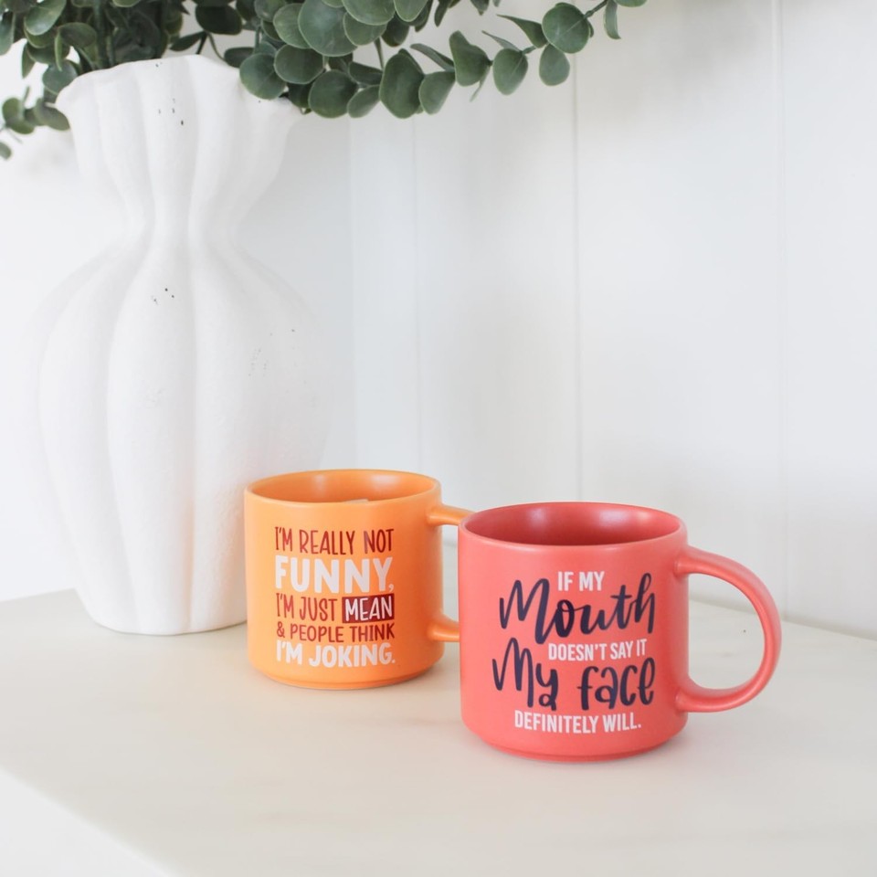 Splosh - Cheeky Mugs | Funny Coffee Mug with Humorous Sayings and Coral ...