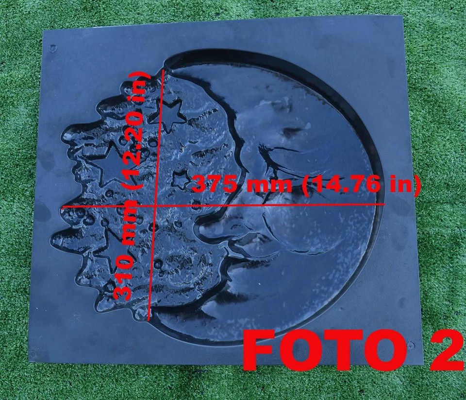 Concrete mould Plaque WALL DECOR plastic Mold Handmade Panno Plaster ...