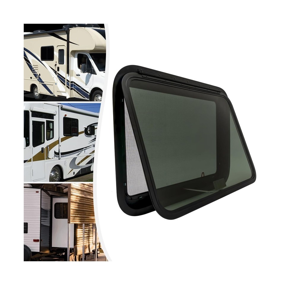 RV Exit Window 30" W x 22" H – Ultra Thick Tempered Glass Camper ...