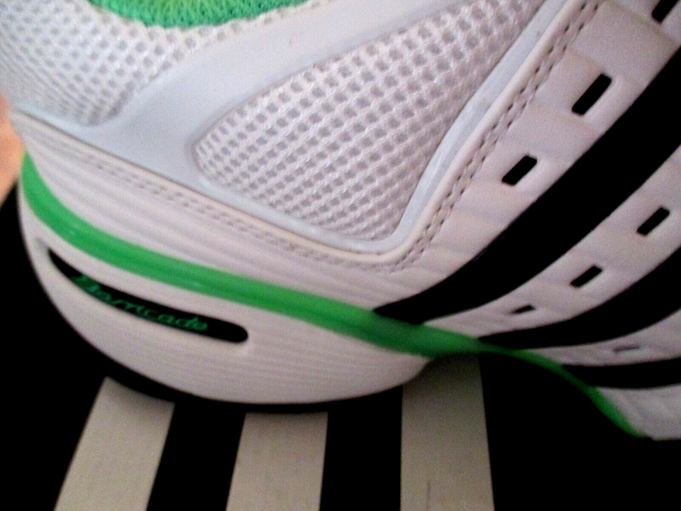 ADIDAS BARRICADE V TENNIS SHOES MEN 10 1/2 NEW IN BOX WHITE W BLACK W ...