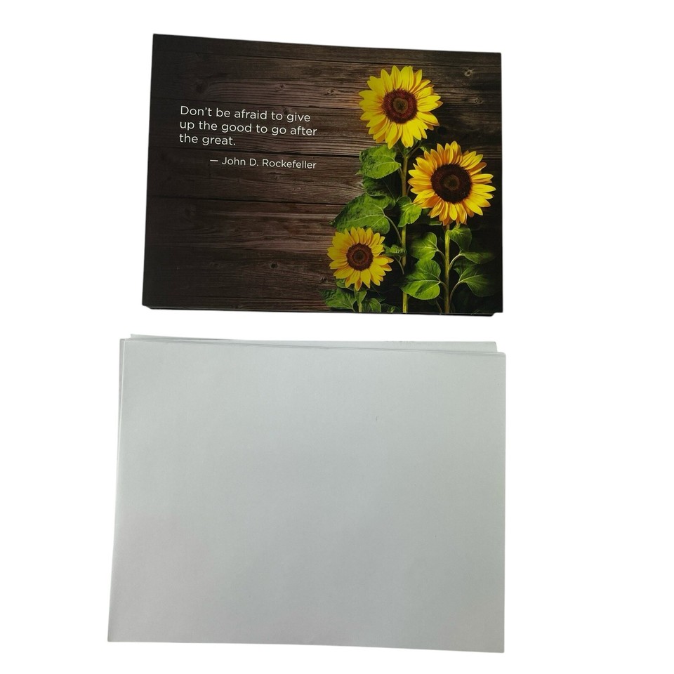 Buffini Blank Note Cards Art Inspiration 24 Cards + Envs Sunflower ...