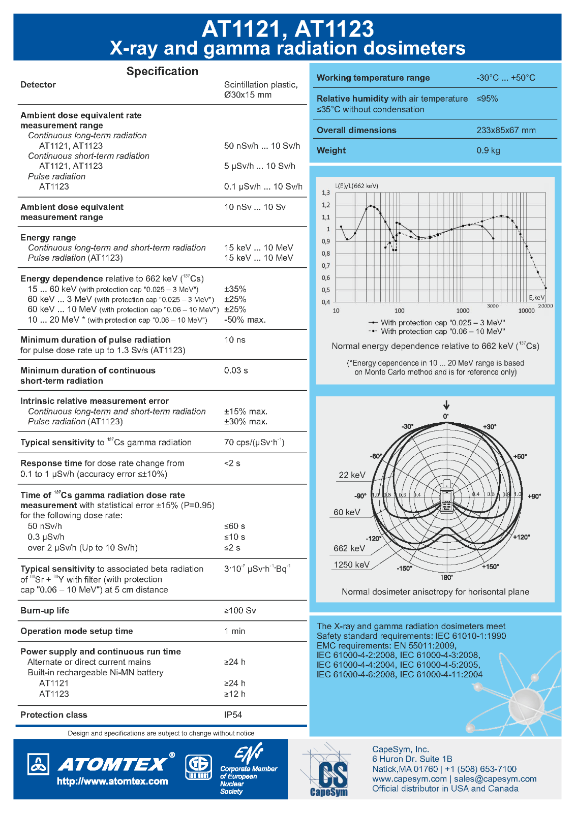 AT1123 professional radiation dose rate meter with USB and software | eBay