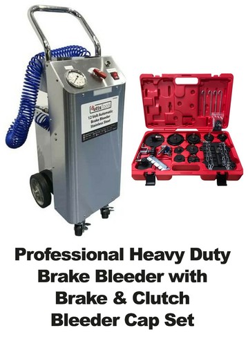12 Volt Professional Brake Bleeder With Brake Bleeder Cap Set TBT0690 ...