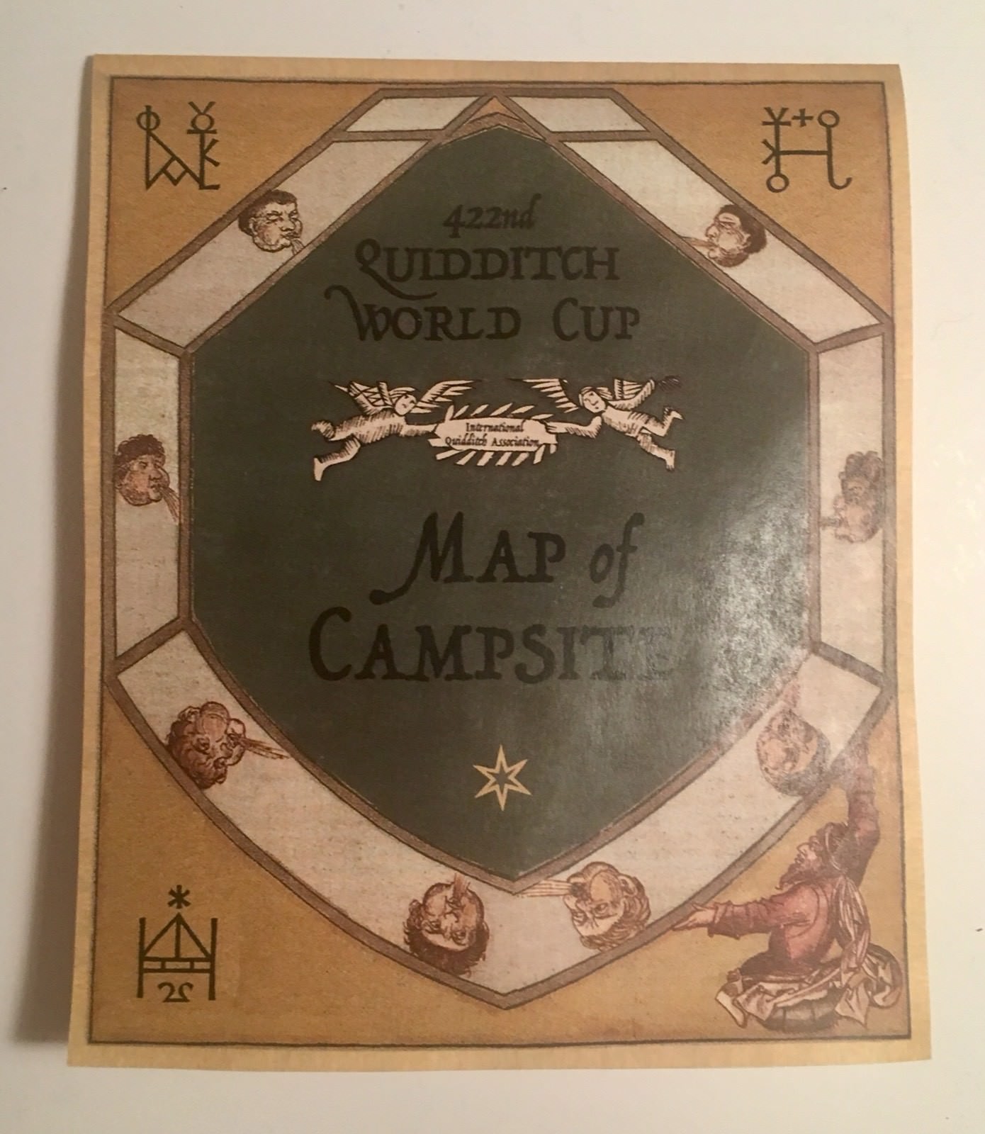 Quidditch World Cup Campsite Map HARRY POTTER Handmade Cosplay Prop | eBay