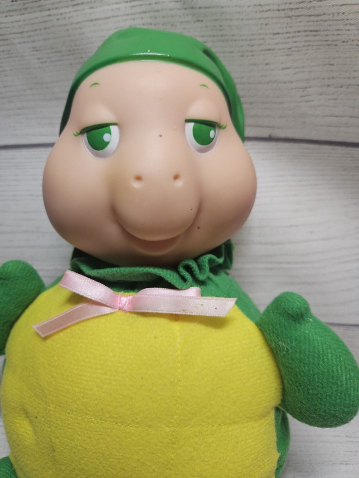 Vintage Glow Worm HUG N' GLO Soft Plush Green Turtle- Shelcore 1991 ...