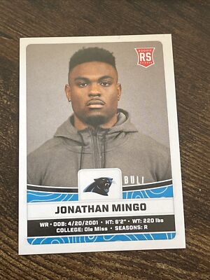 2023 Panini NFL Sticker JONATHAN MINGO Panthers #453 RC ROOKIE E767* | eBay