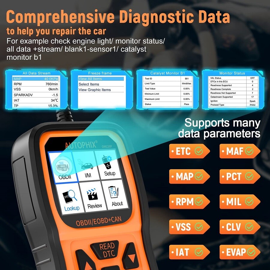 Automotive OBD2 Code Readers Scanners Car Diagnostic Tool Check Engine ...