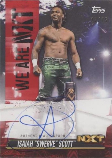 2021 Topps WWE NXT - We Are NXT Autographs Red #A-SW Isaiah "Swerve ...