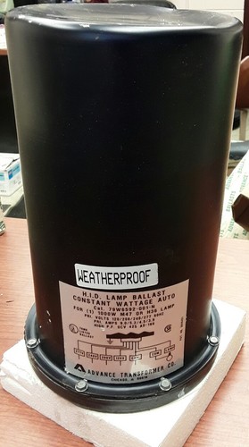 Advance H.I.D. Lamp Ballast Cat. 79W6592-001-N, 1000W M47 or H36 Lamp ...