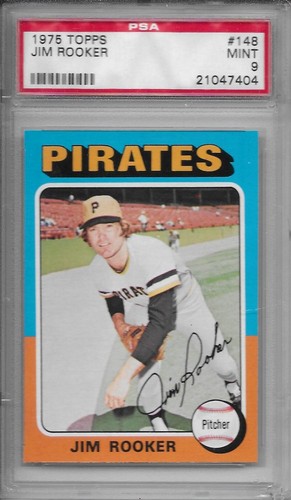 1975 TOPPS BASEBALL Jim Rooker #148 PSA 9 MINT Pittsburgh Pirates | eBay