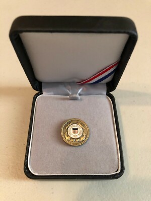 USCG Insignia Lapel Pin - Metal w/ Jewelry Box Included | eBay