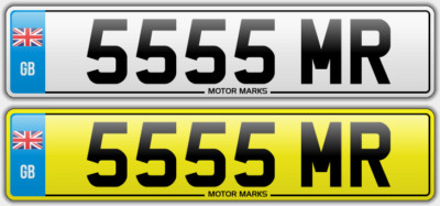5555 MR QUALITY MR NUMBER PLATE 5555 ALL THE 5'S MARTIN MARK MARY ...