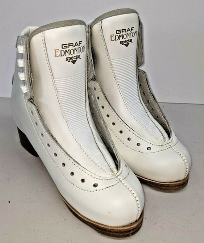 GRAF Edmonton Special Girls Figure Skate Boots White 2.5 L NEW | eBay