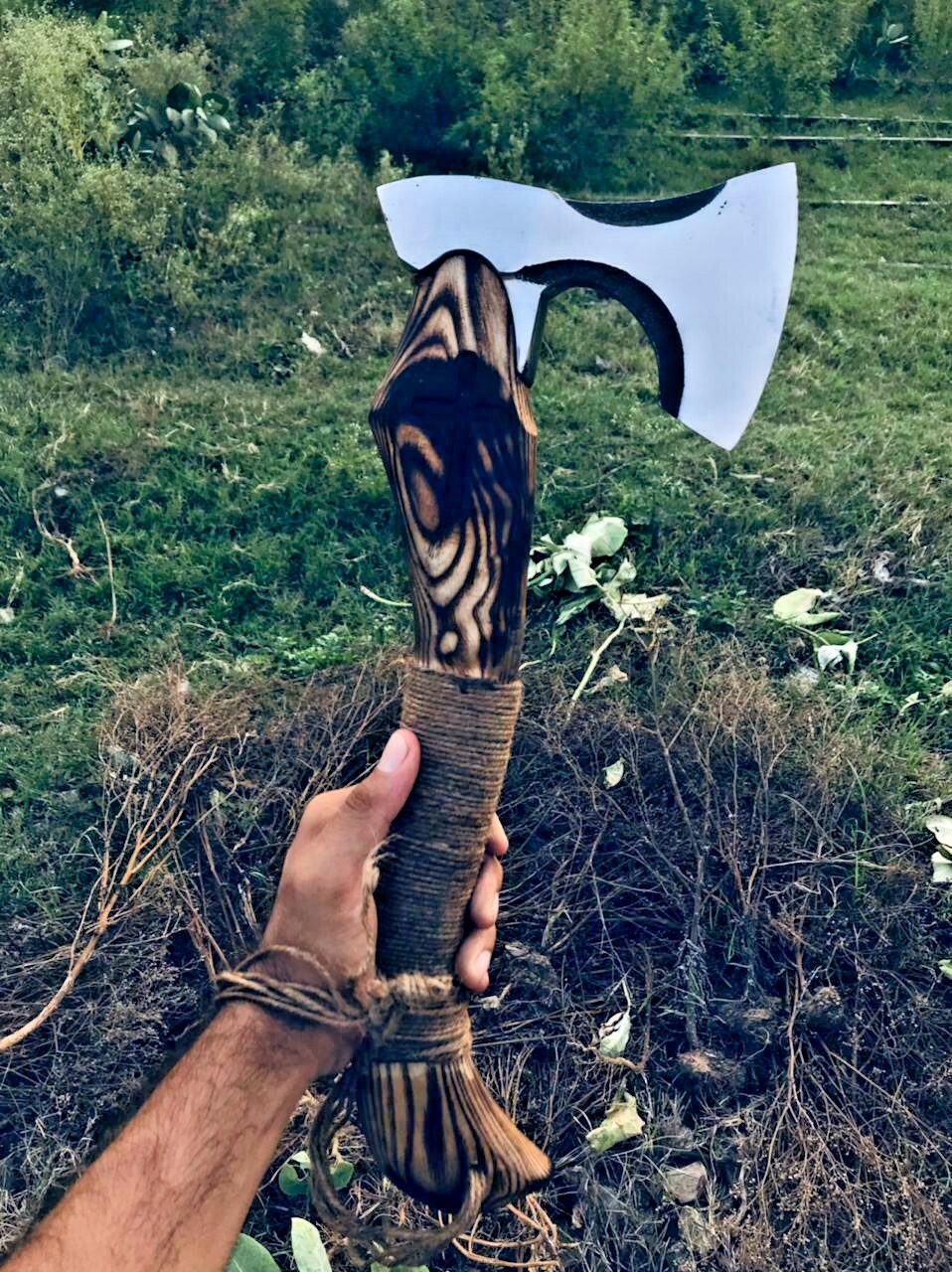 MDM WOOD AXE TOMAHAWK BEARDED VIKING HATCHET HUNTER FISHERMAN CAMPING ...