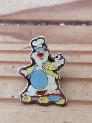 Pin's Pins Pin Enamel# Restaurant Mascotte OURS Skateboard "FLUNCH" | eBay