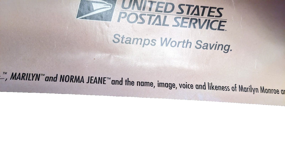 Marilyn Monroe USPS Stamp Promotion Poster 1995 - Harder to Find | eBay
