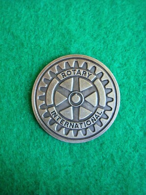 Rotary International Golf Ball Marker Metal Flat Putting Coin Token 24. ...