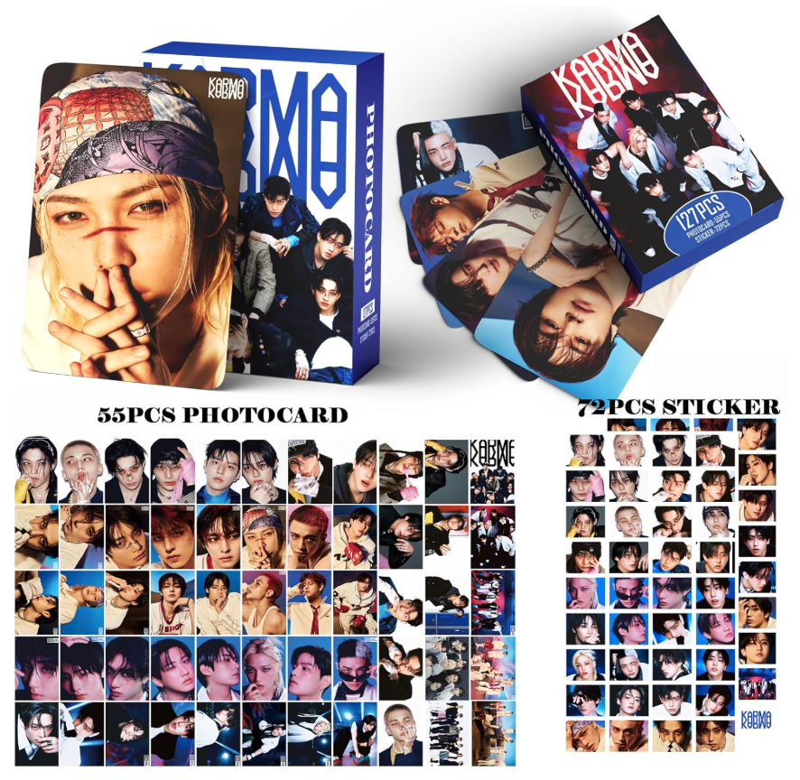 Stray Kids KARMA Album Photocards 127PCS Photo Card Set Stray Kids The ...