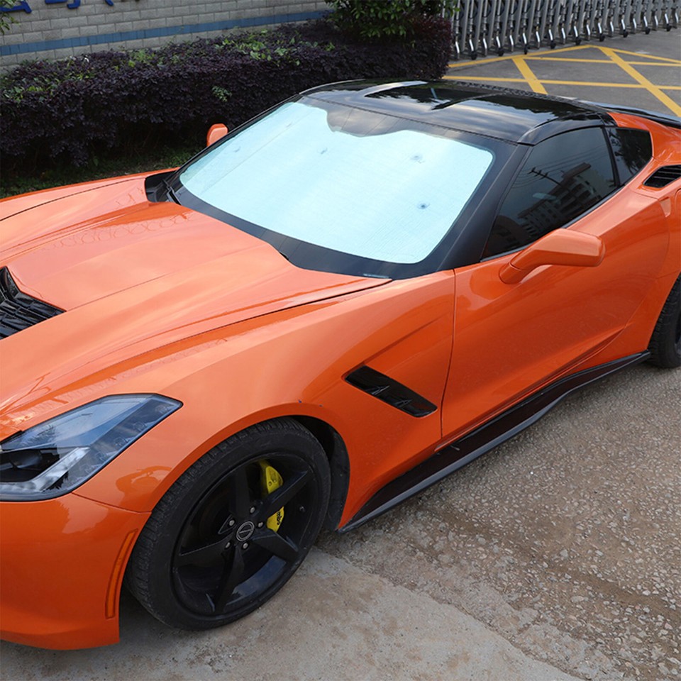 Custom Fit For 2014-2019 Corvette C7 Windshield Sun shade Interior ...