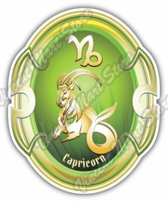 Capricorn Zodiac Sign Horoscope Astrology Car Bumper Vinyl Sticker ...