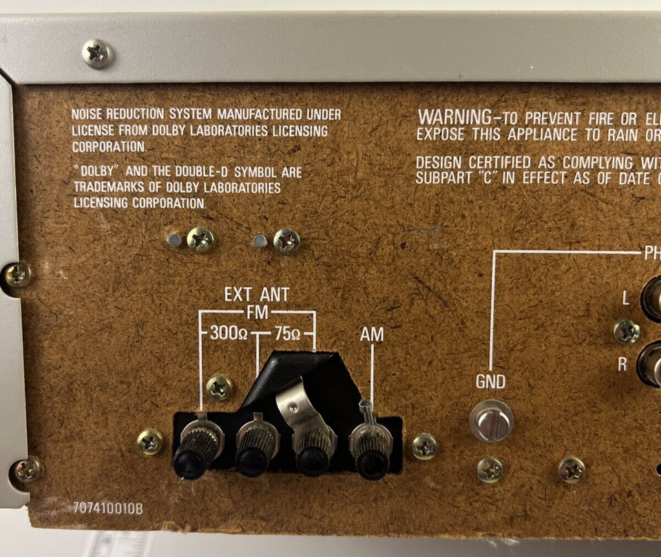 Vintage Realistic SCR-2500 AM/FM Stereo Cassette Receiver Dolby ...