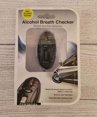PROTOCOL ALCOHOL BREATH CHECKER BLOOD ALCOHOL DETECTOR 2419-7A BRAND ...