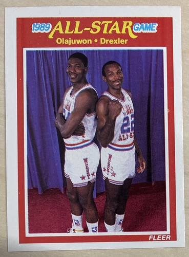 HAKEEM OLAJUWON + CLYDE DREXLER ASG - 1989-90 Fleer #164 | eBay