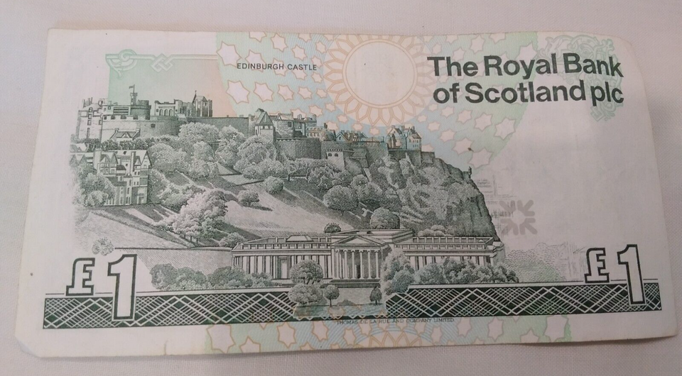 Scottish £1 Banknote 1992 One Pond Note Edinburgh Castle | eBay UK