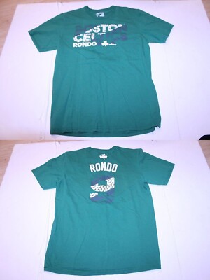 Men's Boston Celtics Rajon Rondo L Jersey T-Shirt Tee (Green) Adidas | eBay