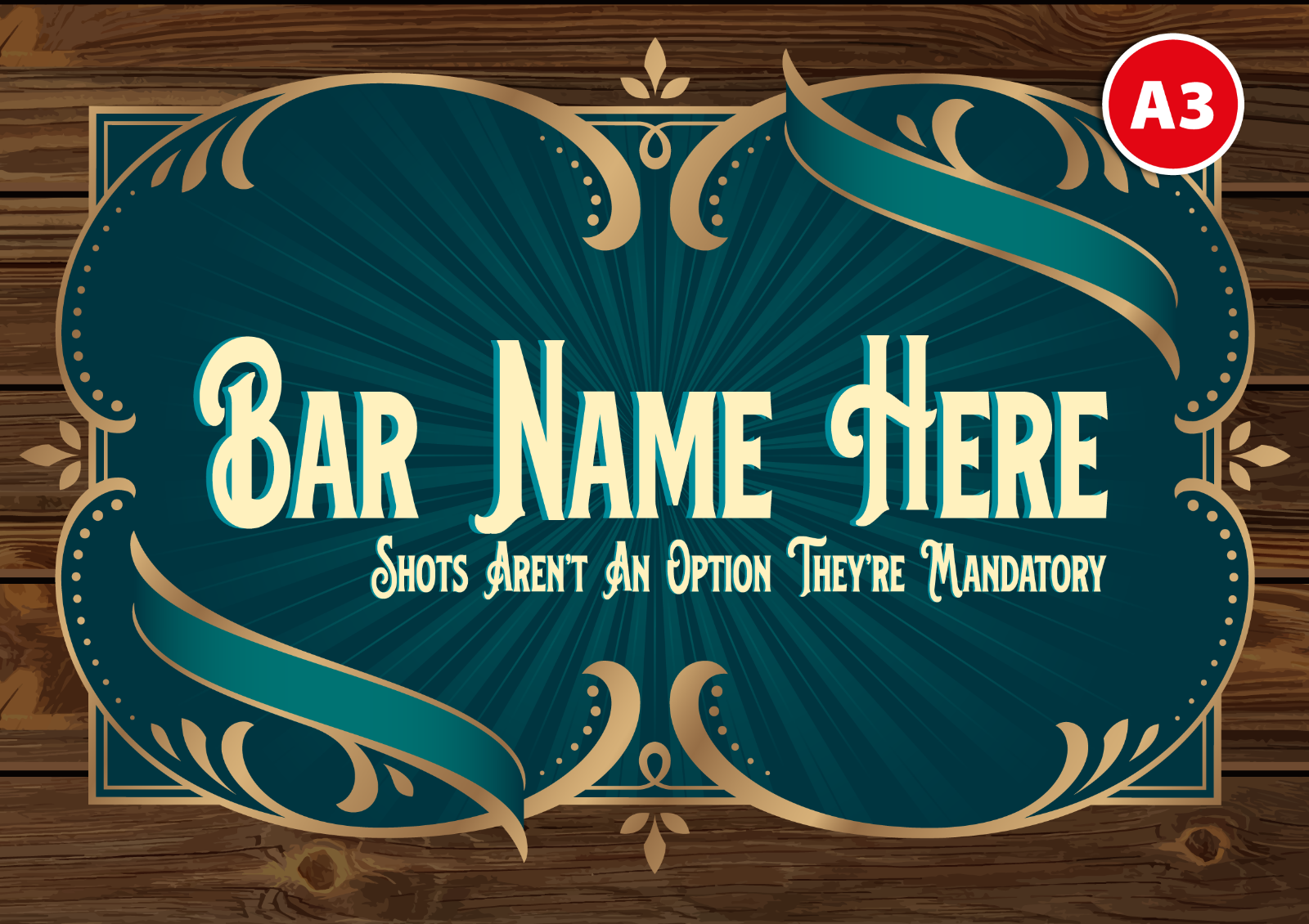 Personalised Vintage Bar Sign vintage retro Pub Farmhouse Home Metal ...