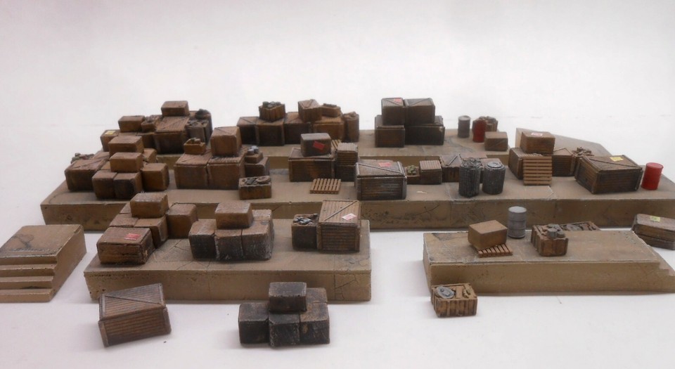 Downtown Deco HO Scale Concrete Loading Docks kit + Detail Castings ...