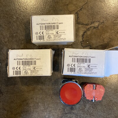 Automation Direct GCX1121, Red Pushbutton (Lot of 3) *Free Shipping* | eBay