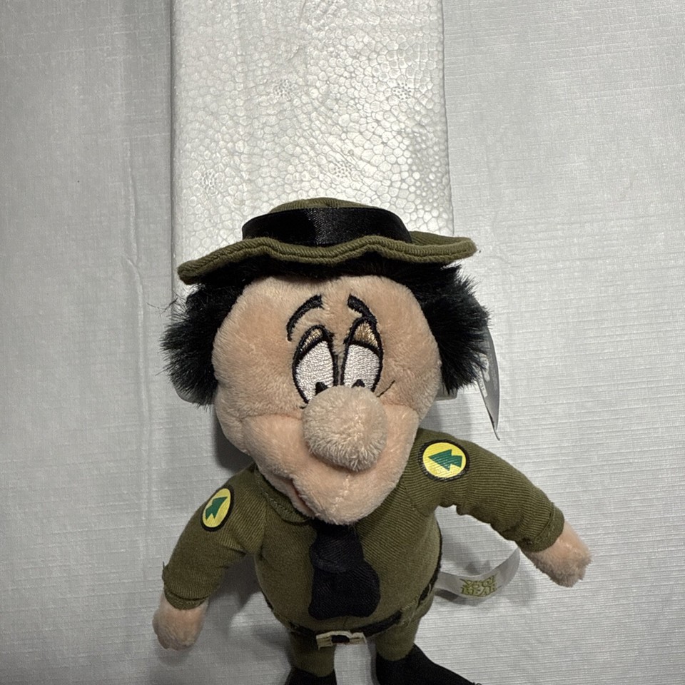 Vintage Yogi Bear Park Ranger Smith 10” Plush Stuffed Animal Hanna ...